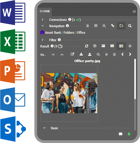 Microsoft 365 integration with Asset Bank